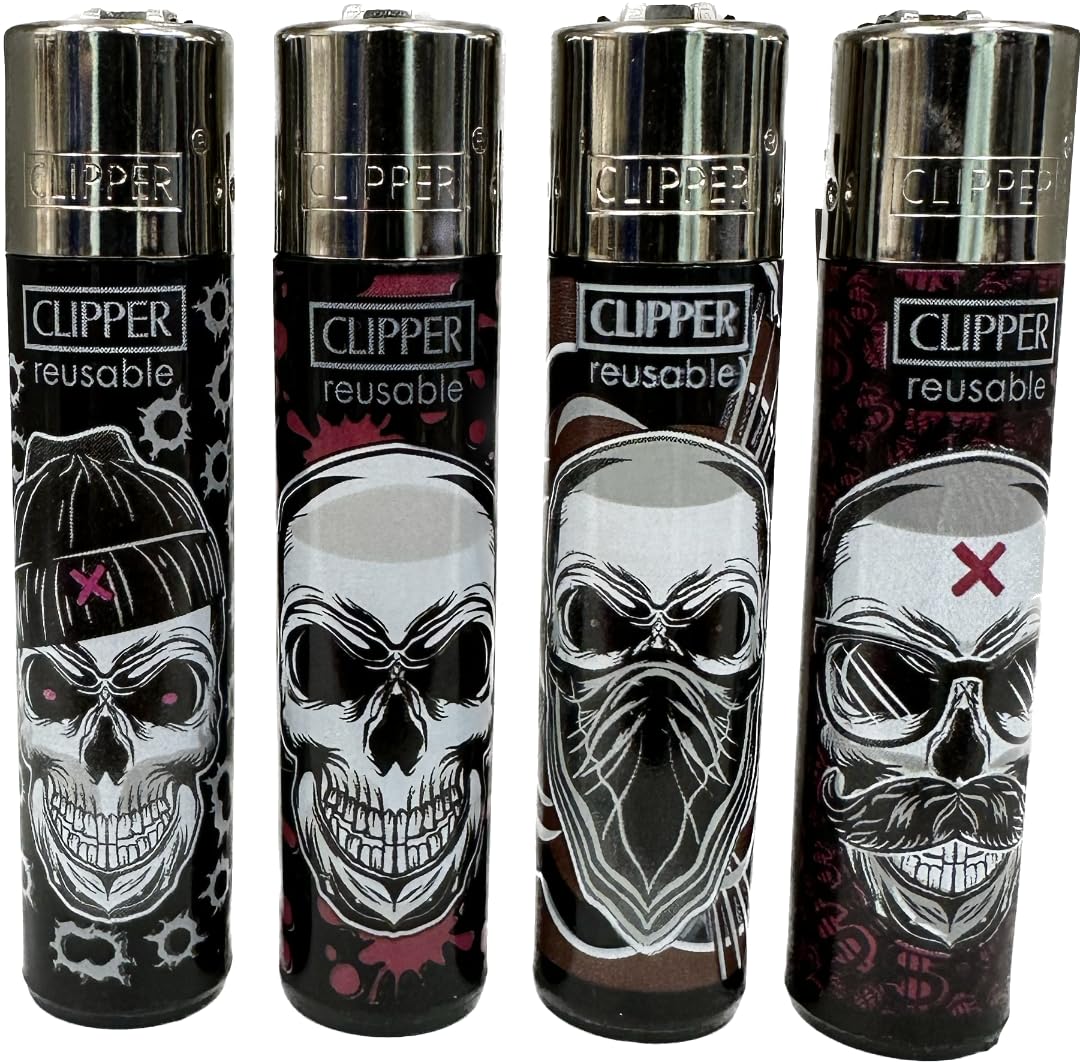 4 x Clipper Lighters Set, Clipper Lighter, Clipper Lighter Refillable ...