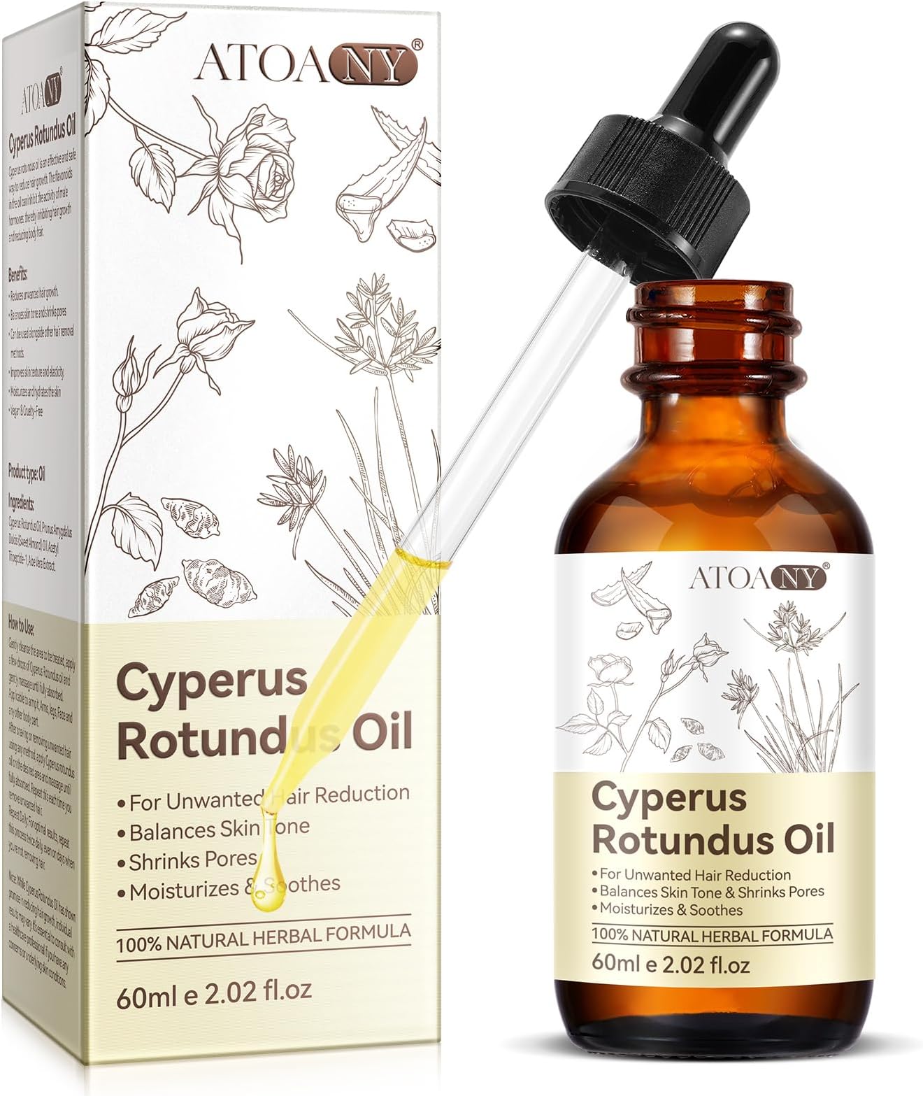 Amazon.com: Cyperus Rotundus Oil for Hair Removal,100% Natural Cyprus ...