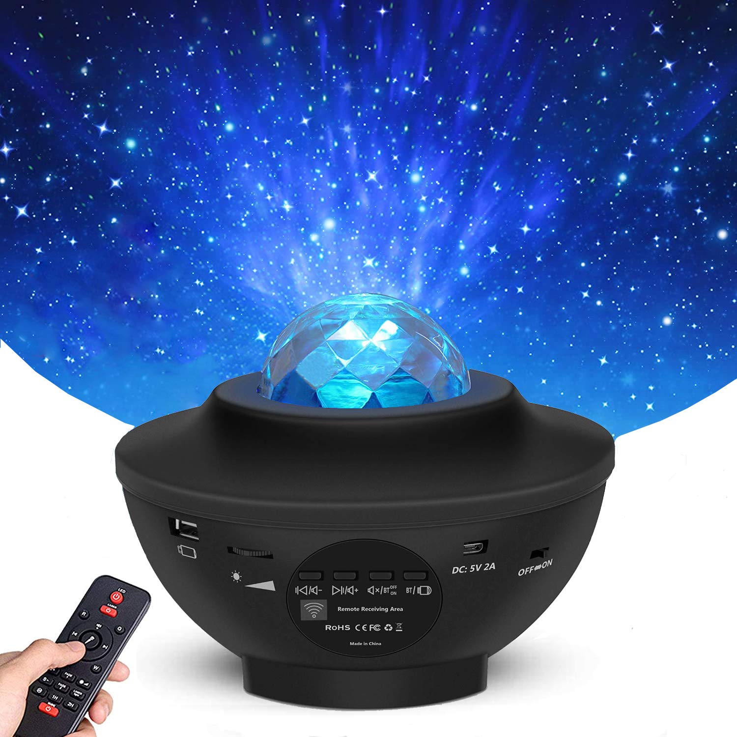Buy Star Projector Night Light, HFAN LED Ocean Wave Light Projector ...