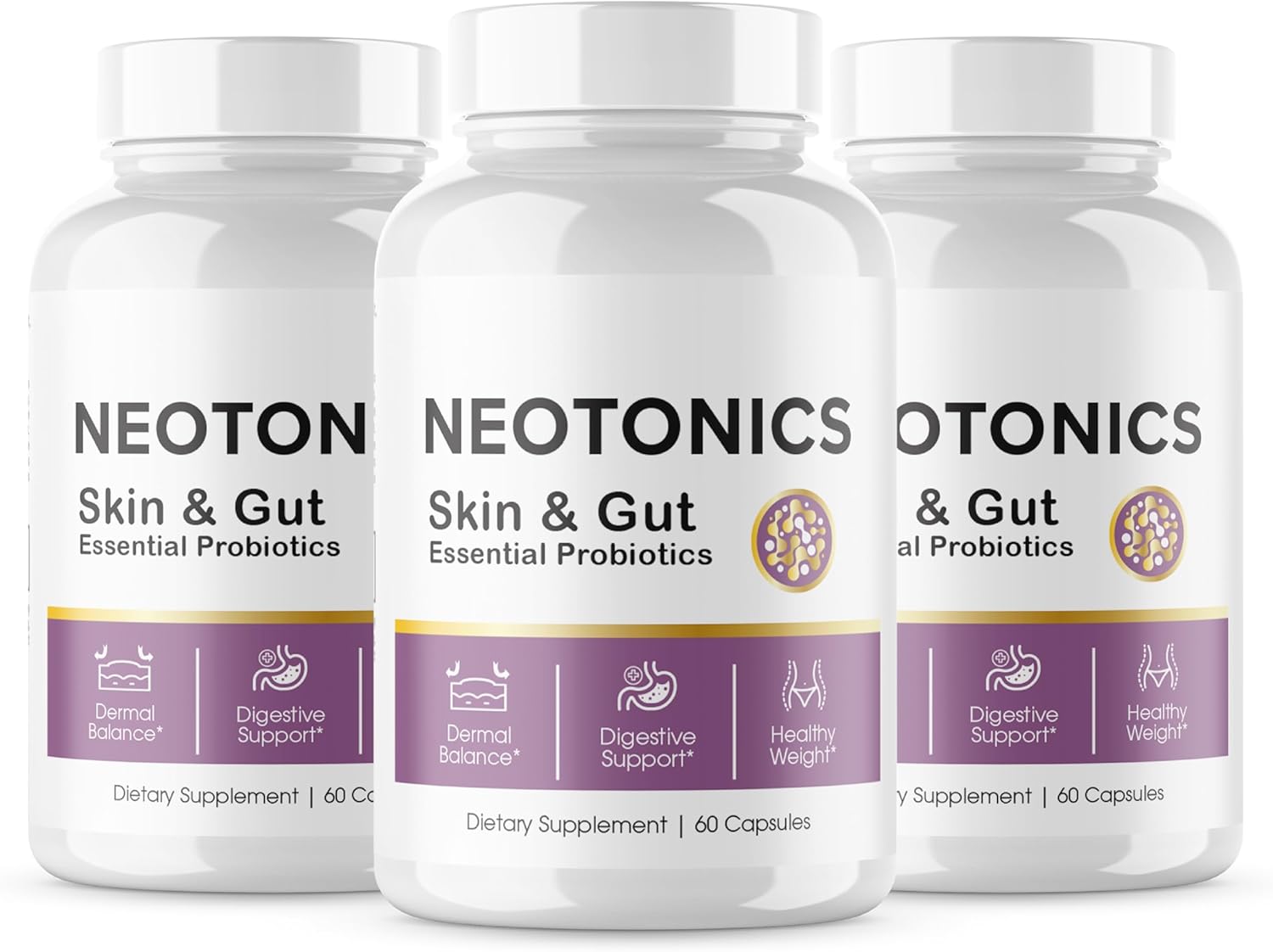 Amazon.com: Official... 3 Pack Neotonics Skin and Gut Essential ...