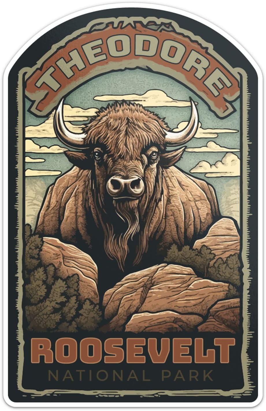 Amazon.com - Theodore Roosevelt National Park Sticker - Waterproof ...