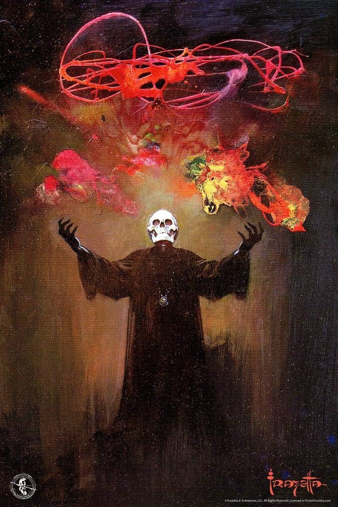 Amazon.com: Frank Frazetta Skull King Horror Science Fiction Fantasy ...