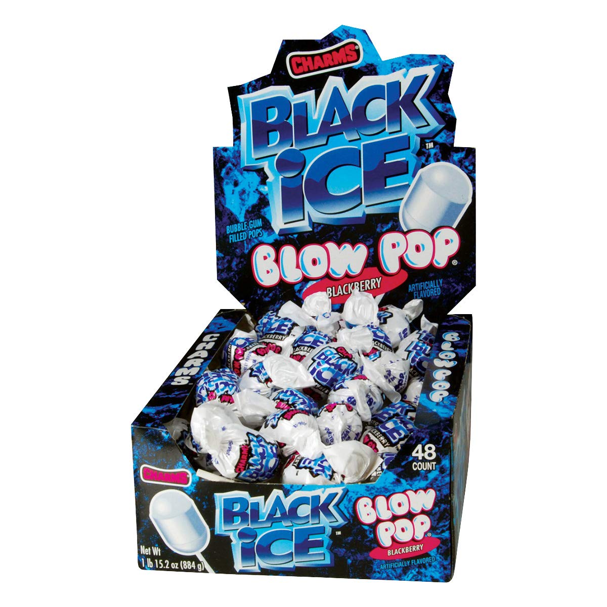 Amazon.com: Charms Paletas Blow Pops, caja de 48 unidades : Comida ...