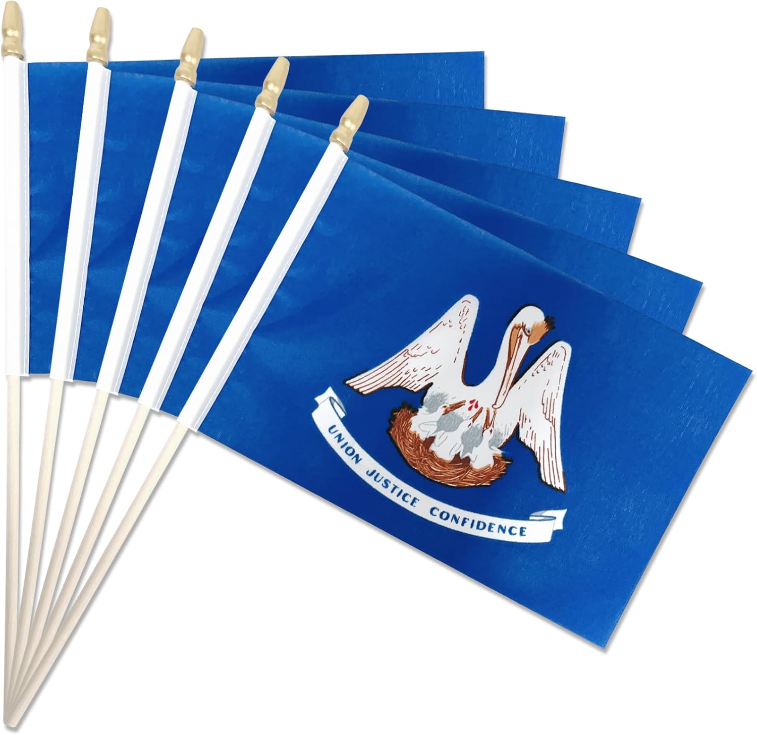 Amazon.com : Pack of 20, Handheld Louisiana Flags 5x8 Inch - Small ...