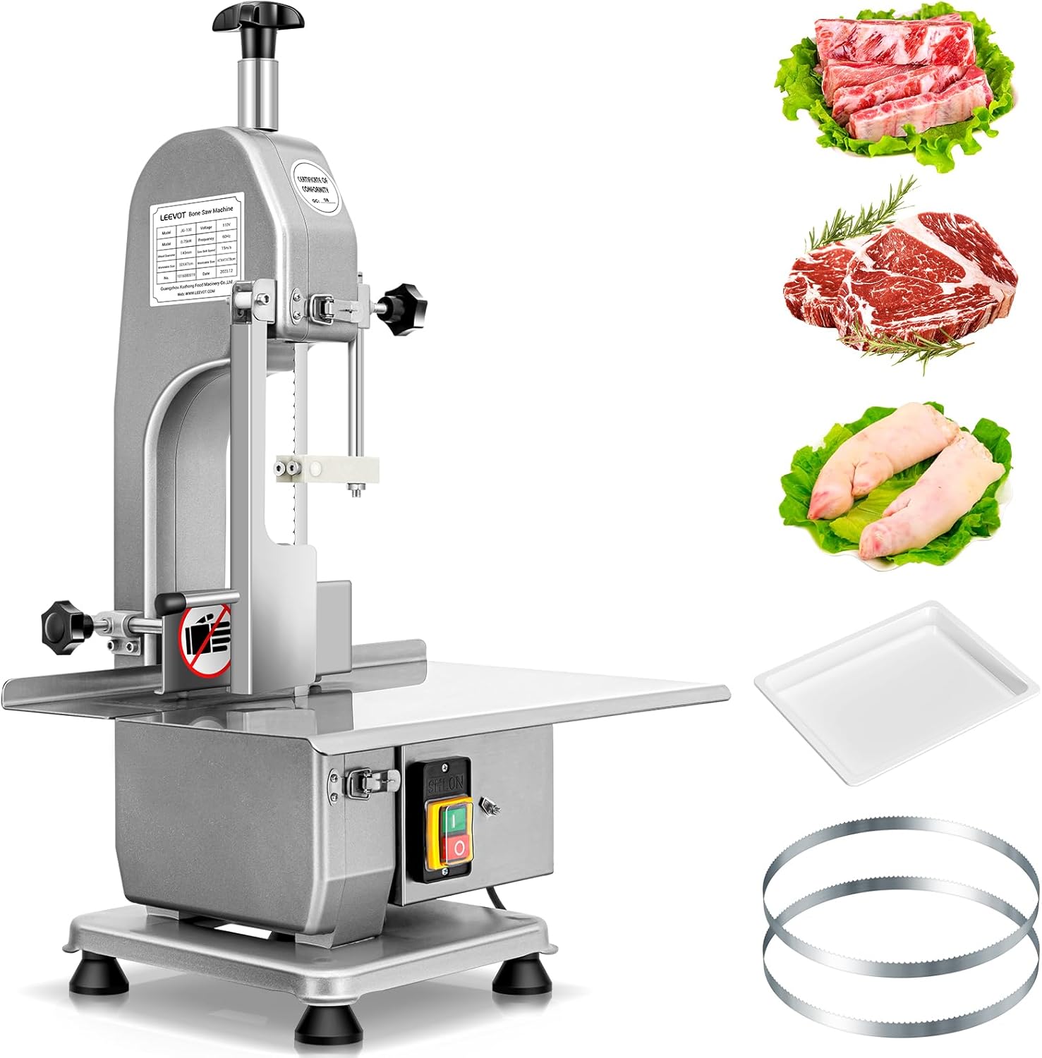 Amazon.com: EKway Commercial Electric Meat Saw,1500W 110V Bone Saw for ...