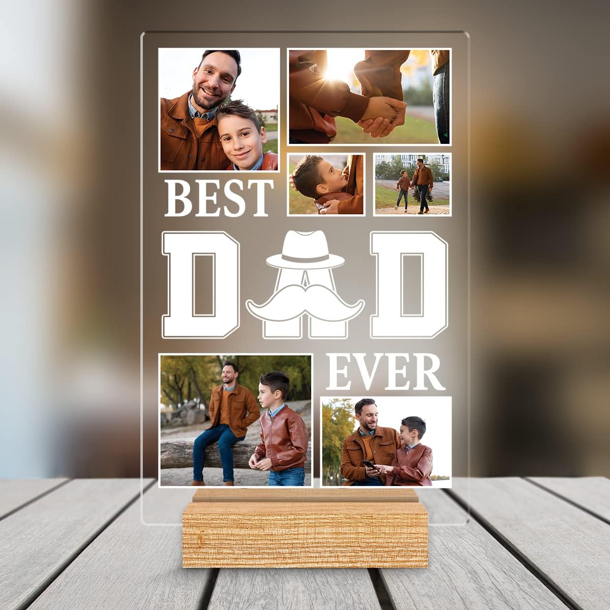 Amazon.com: winorax Custom Acrylic Plaque With Photo Picture Collage ...
