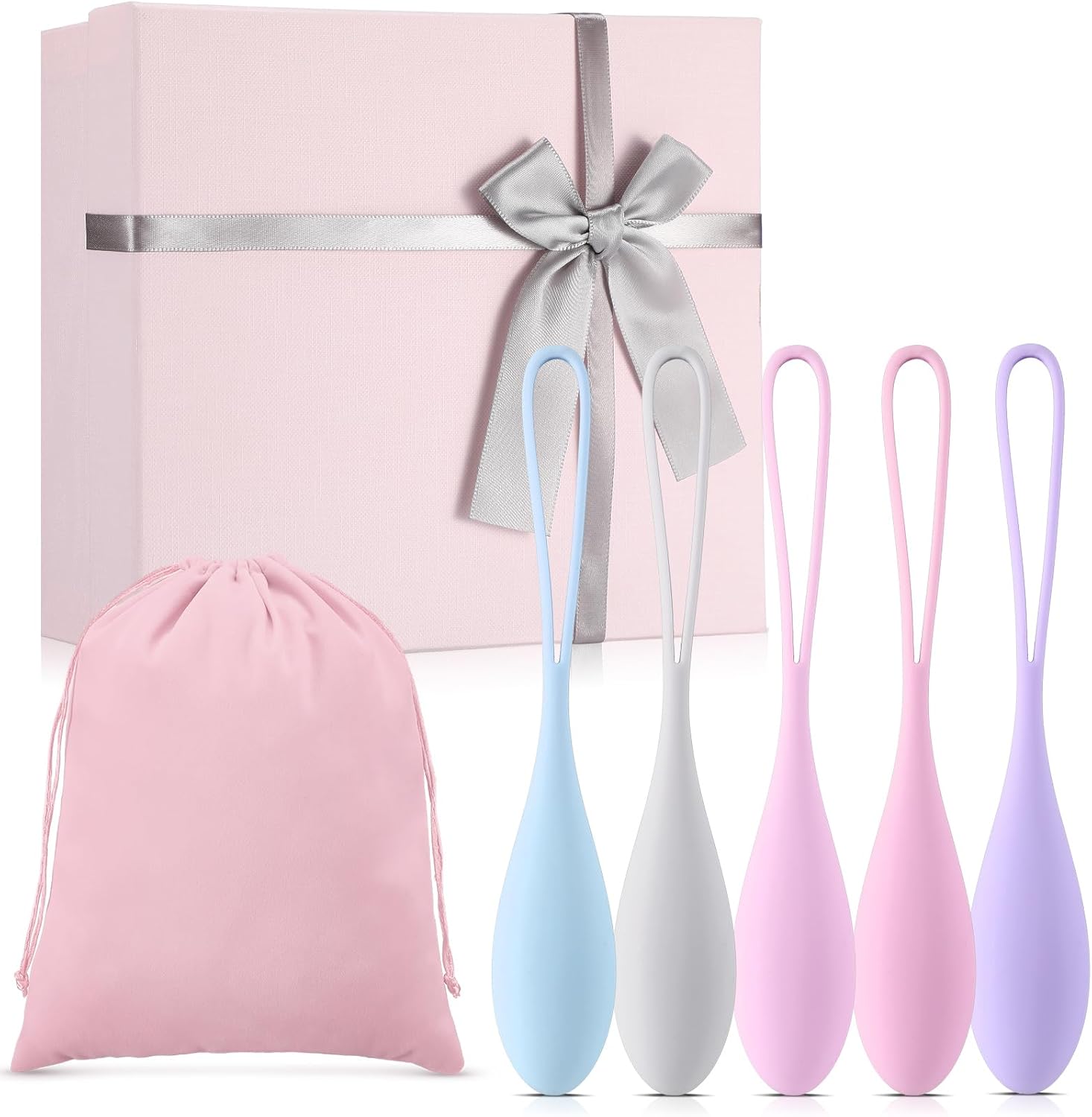 Amazon.com: Geiserailie Pelvic Floor Exercise Device 5 Pcs Kegel Balls ...
