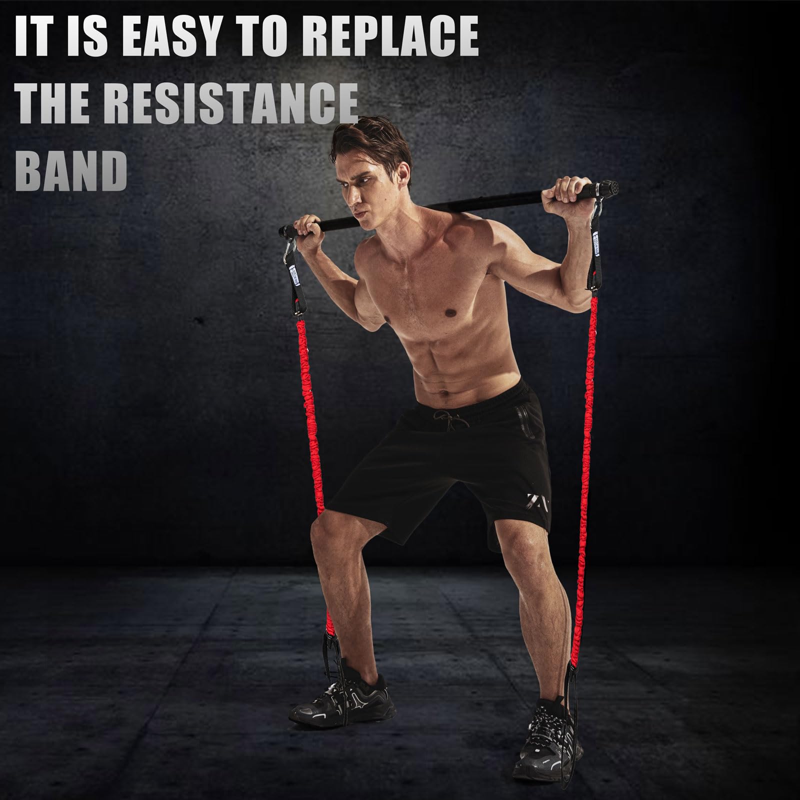 Snapklik.com : Resistance Band Bar, Portable Pilates Bar