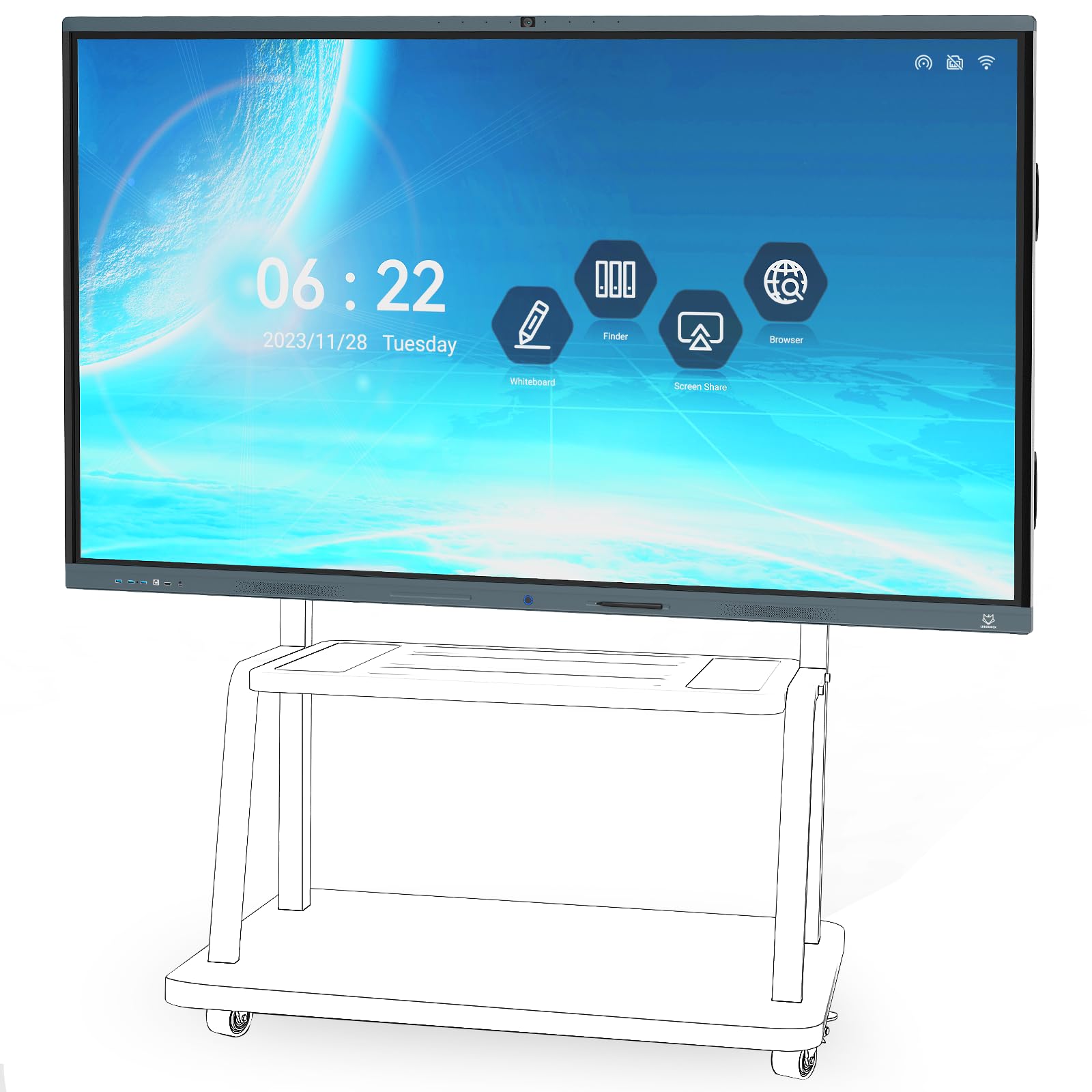 Buy 86 Inch Digital Whiteboard, 4K UHD Touch Screen Interactive ...