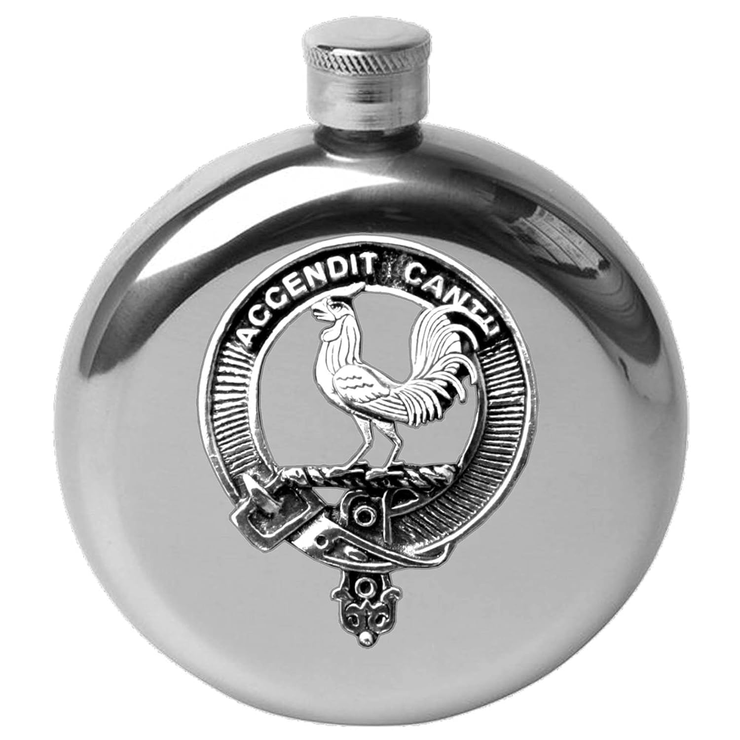 Amazon.com: Cockburn 5 oz Round Clan Crest Scottish Badge Flask : Home ...