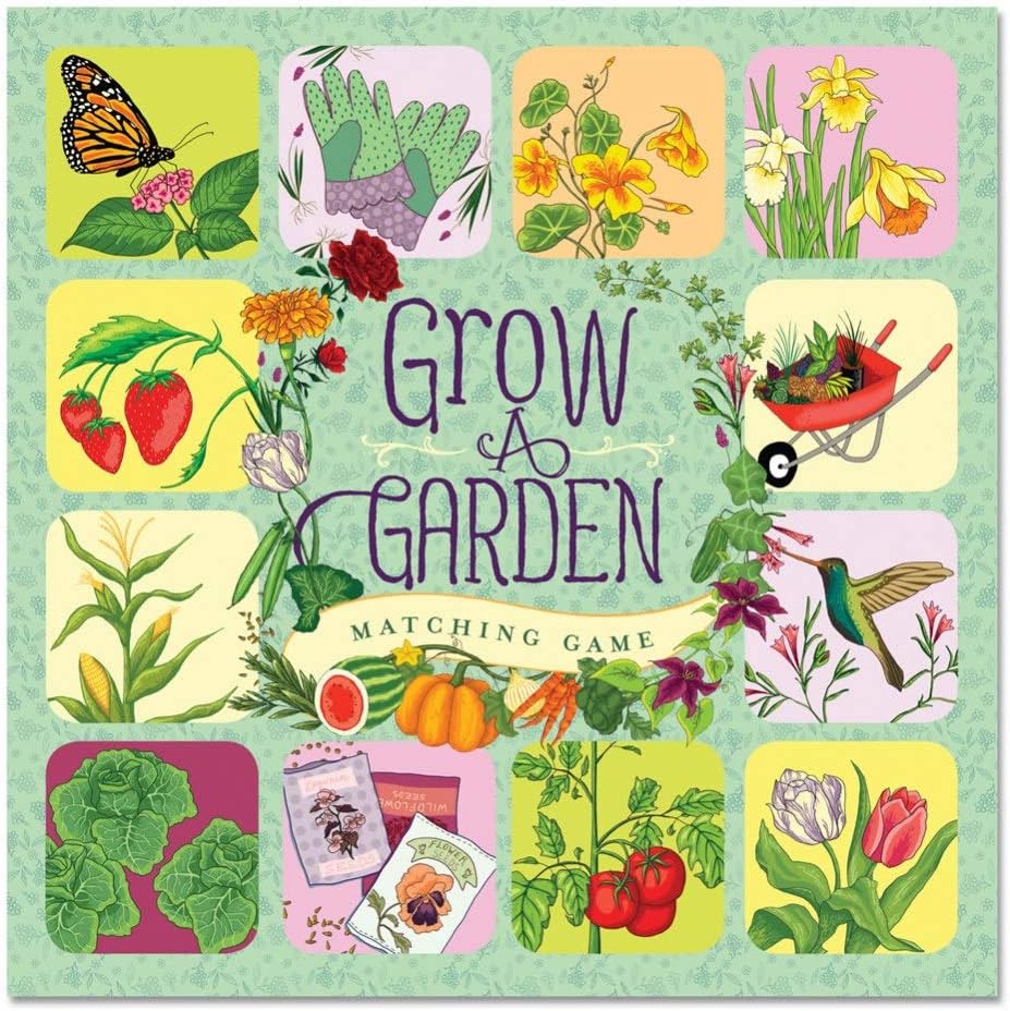 Grow a Garden Matching Game : Chronicle Books: Amazon.com.br ...