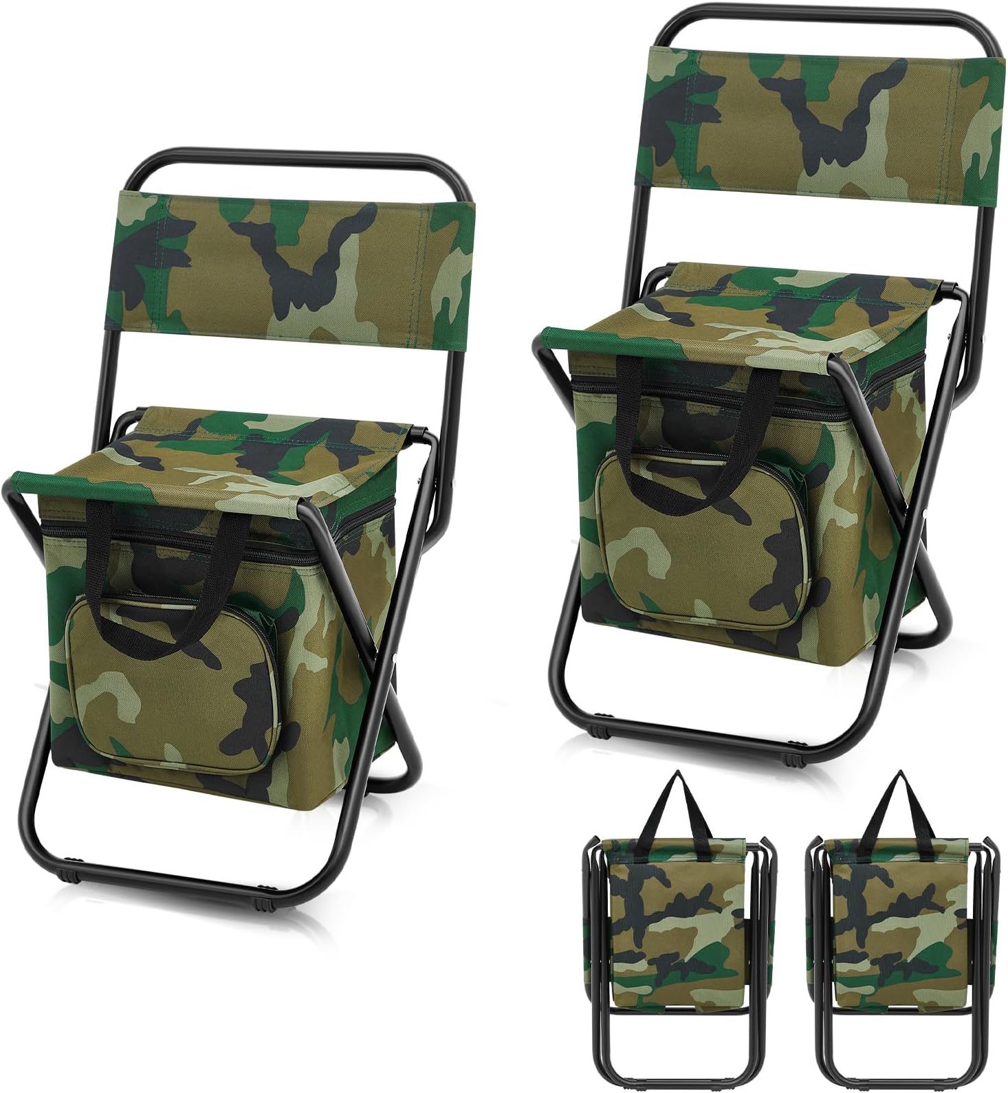 Amazon.com: HOMBYS Backpack Cooler Chair for Adult, Poratable Folding ...