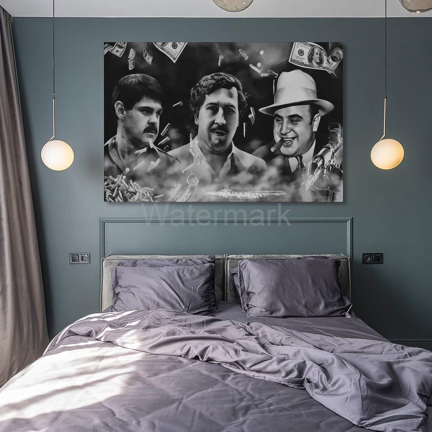 BLUDUG Pablo Escobar – Póster artístico de la mafia El Capone El Chapo ...