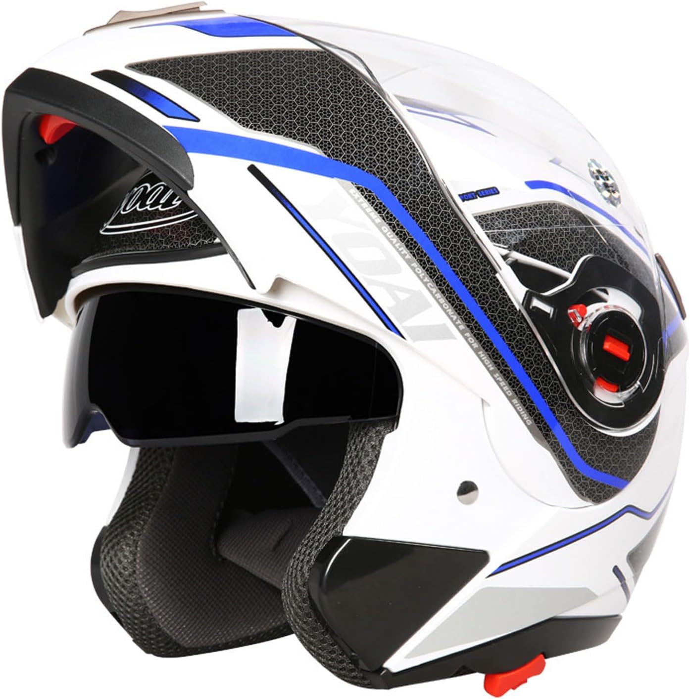 Amazon.com: Modular Full Face Motorcycle Helmet Flip Up Front Dual ...