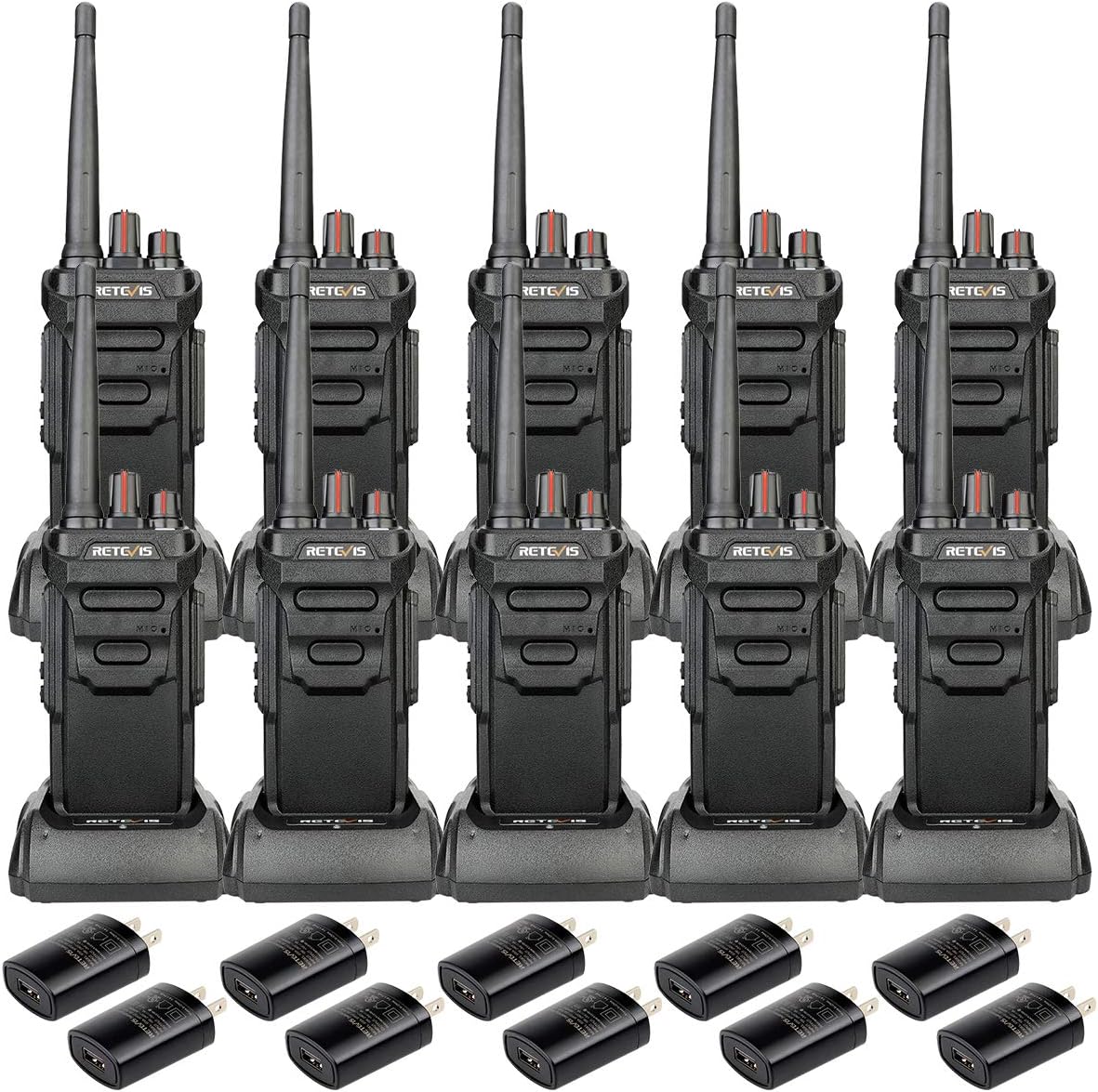 Amazon.com: Case of 10,Retevis RT48 Long Range Walkie Talkies ...