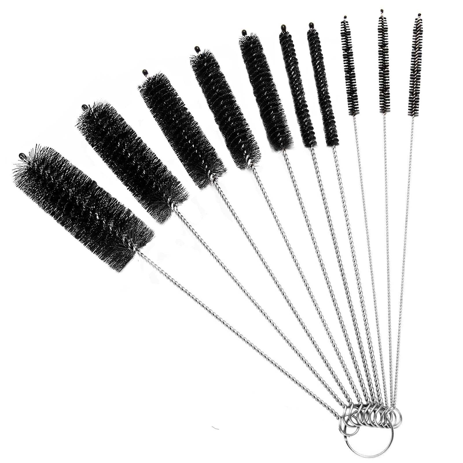 10PCS Straw Cleaner Brushes, 8 Inch Tube Cleaning Brush and Nylon Pipe ...
