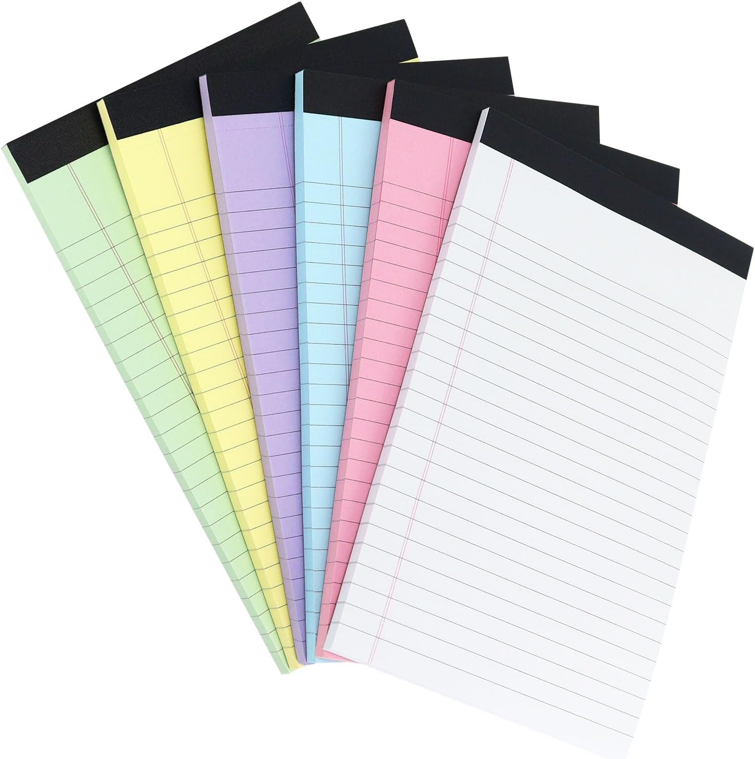 Amazon.com : Ctosree 12 Pads 8.5 x 11 Inch Quad Legal Notepads Colored ...