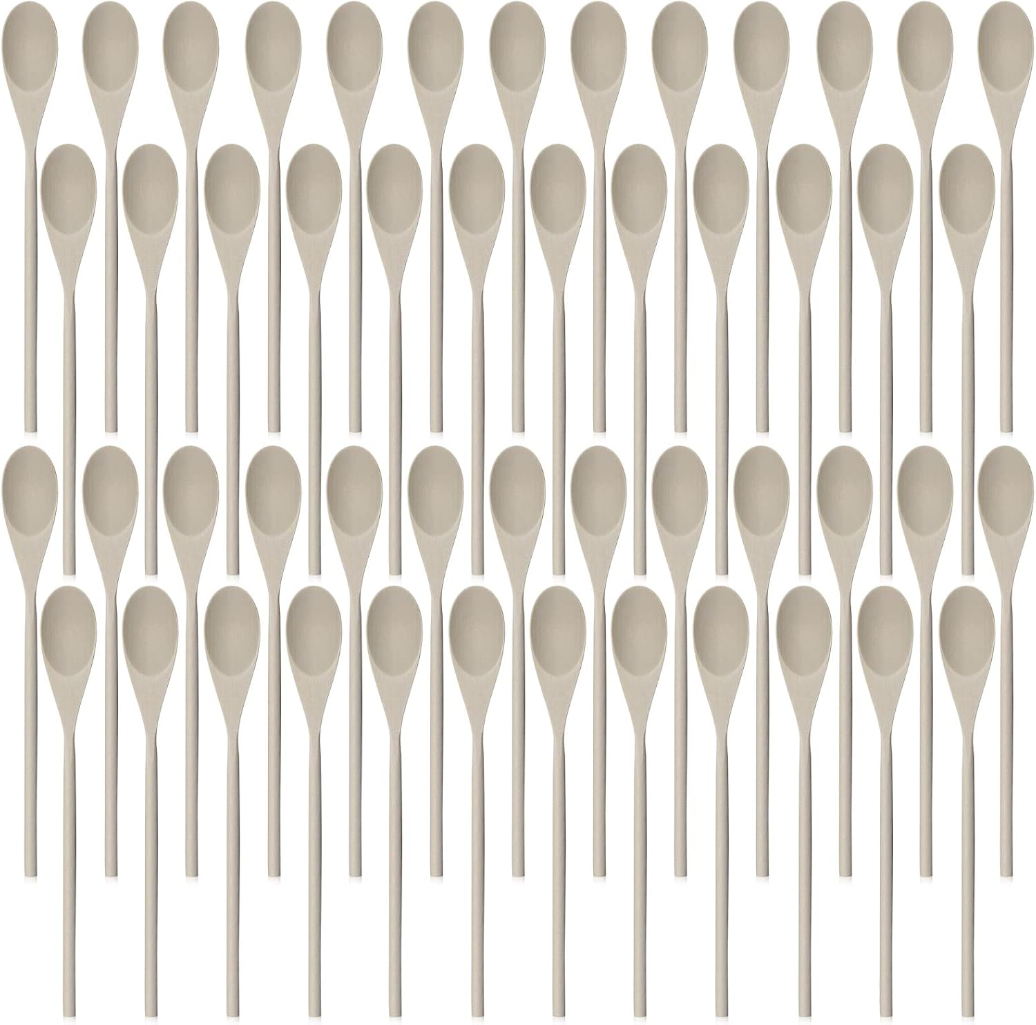Amazon.com: Eaasty Set of 50 12 Inch Long Wooden Spoons for Cooking ...