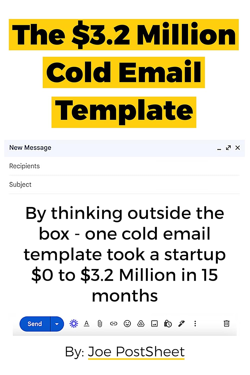 The $3.2 Million Cold Email Template: By thinking outside the box - one ...