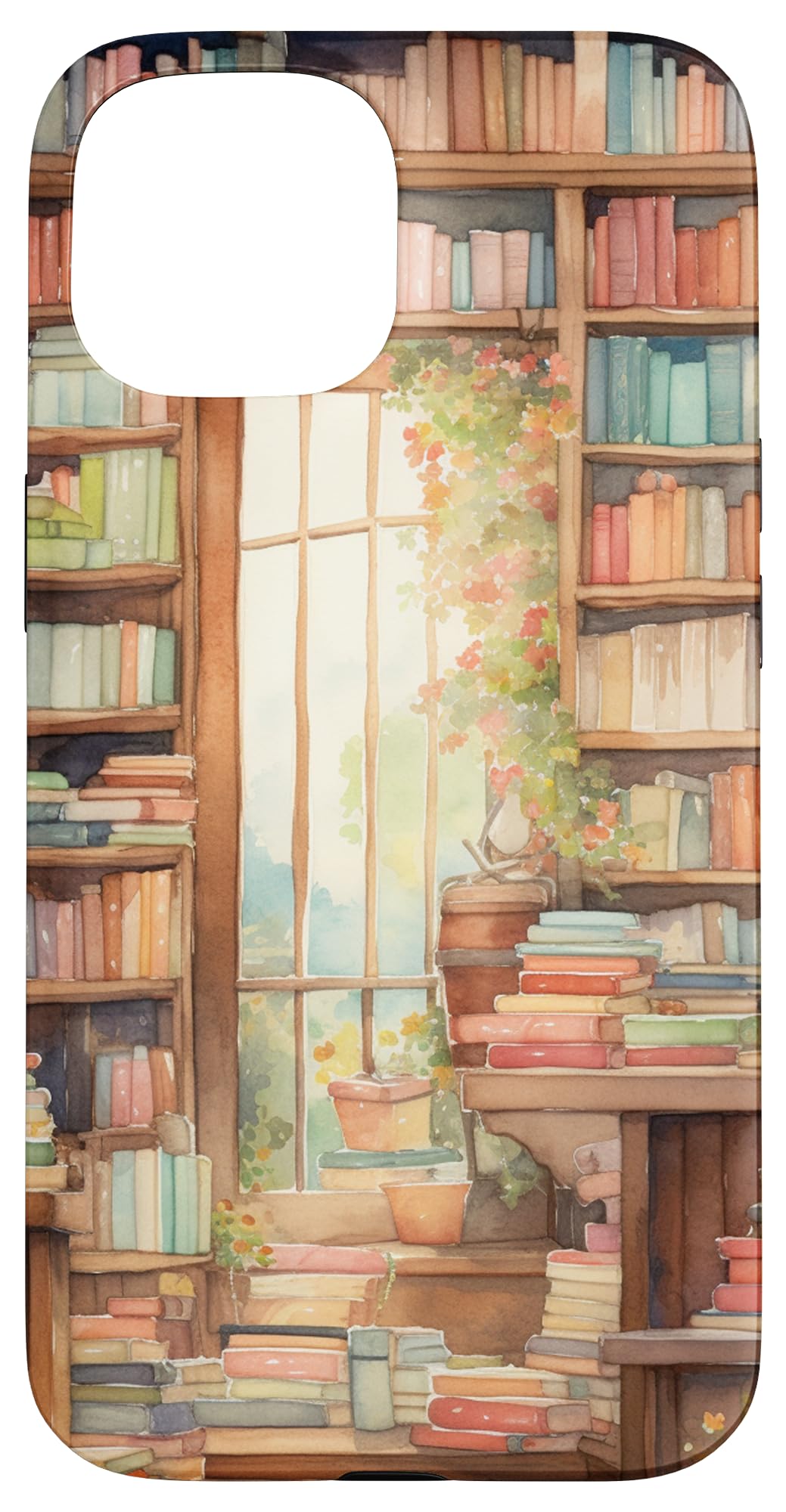 Amazon.com: iPhone 15 book lover reading library cute read Case : Cell ...