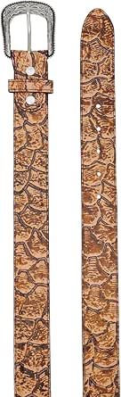 Amazon.com: Silverton Men's Pirarucu Print Genuine Leather Western ...