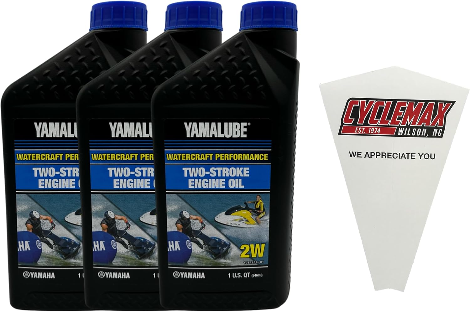 Amazon.com: Cyclemax Three Pack compatible with Yamaha Yamalube 2W ...