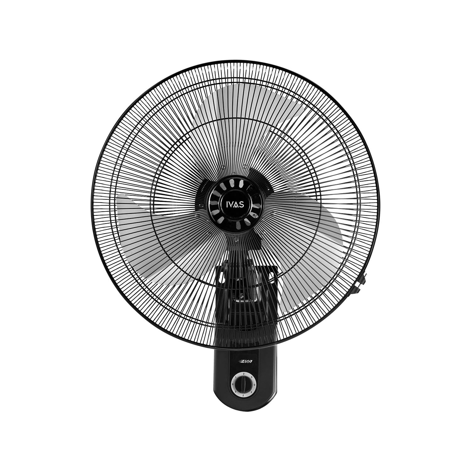 IVAS Cyclix 3-Blade 450 mm Metal Wall Fan, 100 CMM High Air Delivery ...