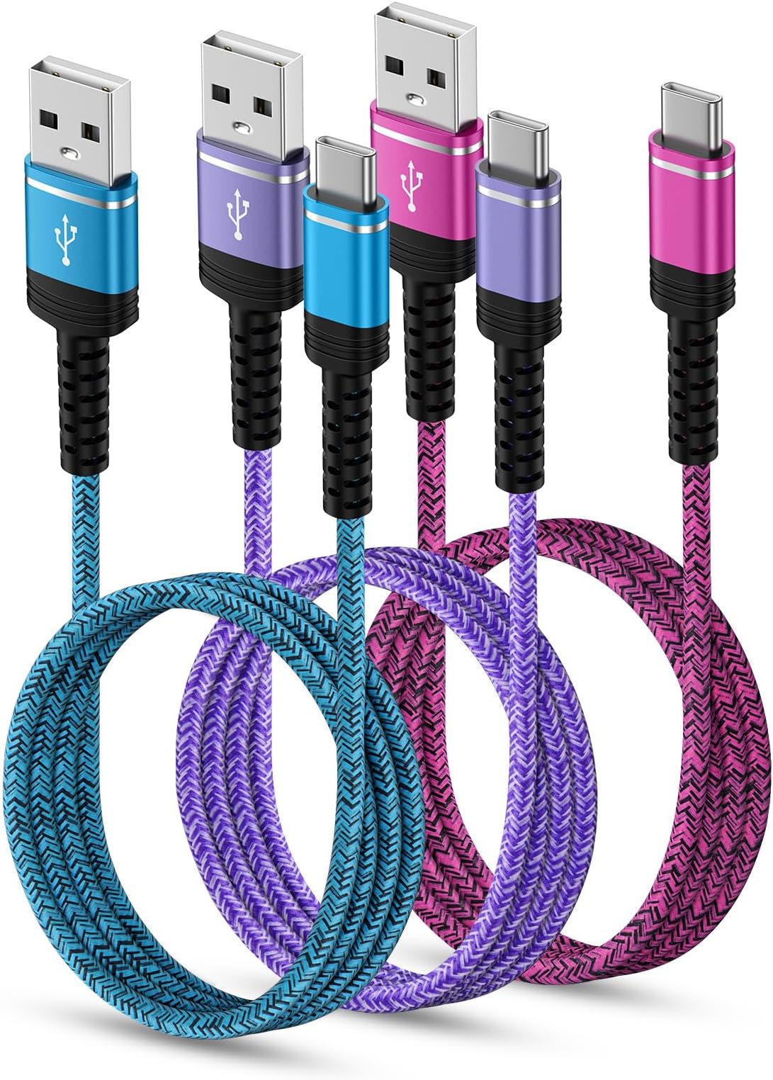 Amazon.com: Android Charger USB C Cord Samsung C Charger Cable Fast ...