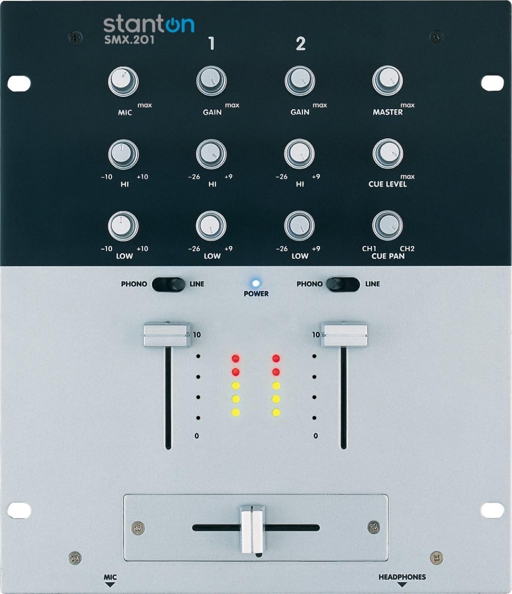 Stanton SMX-201 2-Channel DJ Mixer (without Fade Feature) : Amazon.co ...