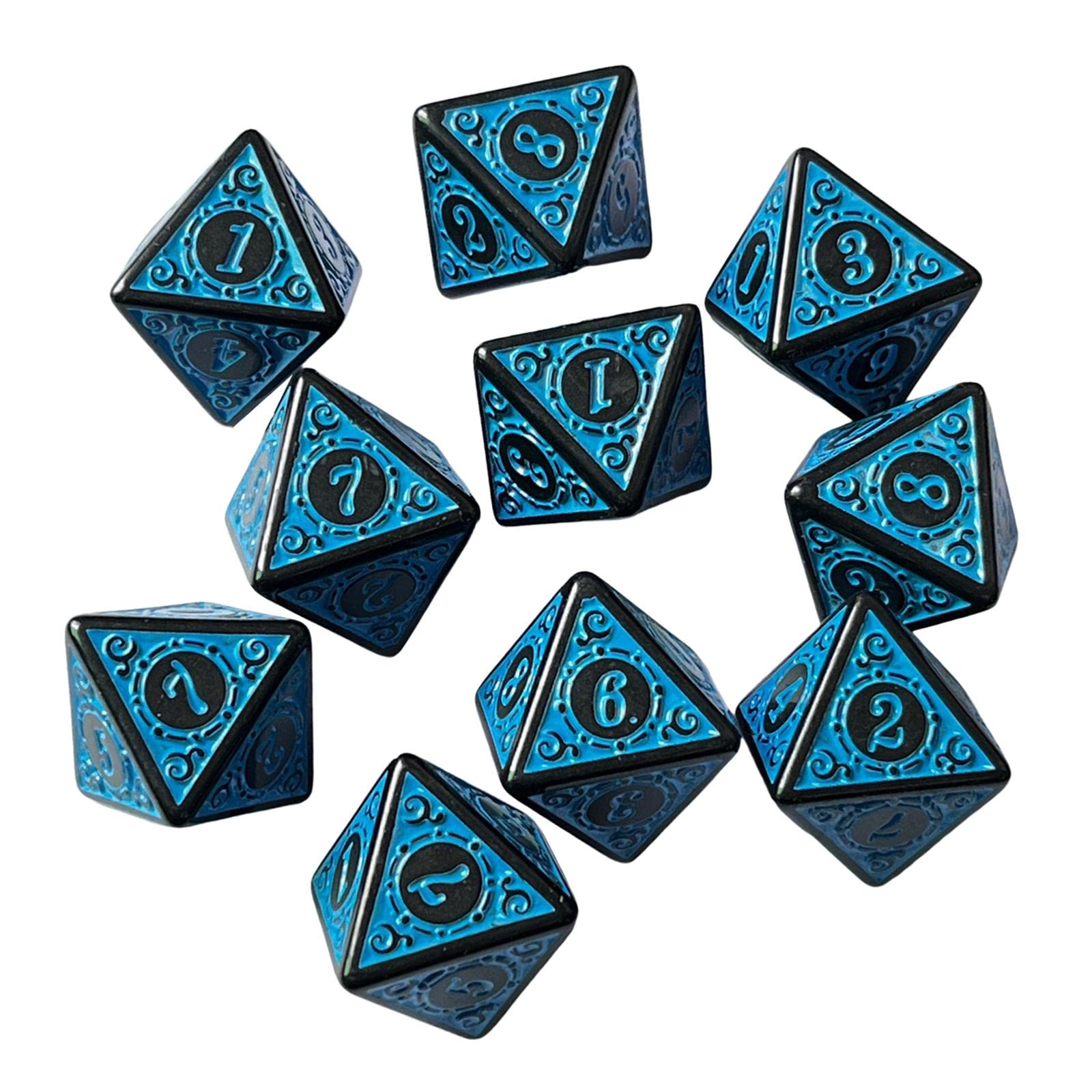 Amazon | STARTIST 10個 D8 サイコロ 15mm サイコロ 多面体サイコロ パーティーの記念品 エンターテイメント おもちゃ パーティー ゲーム サイコロ 8面ダイス ...