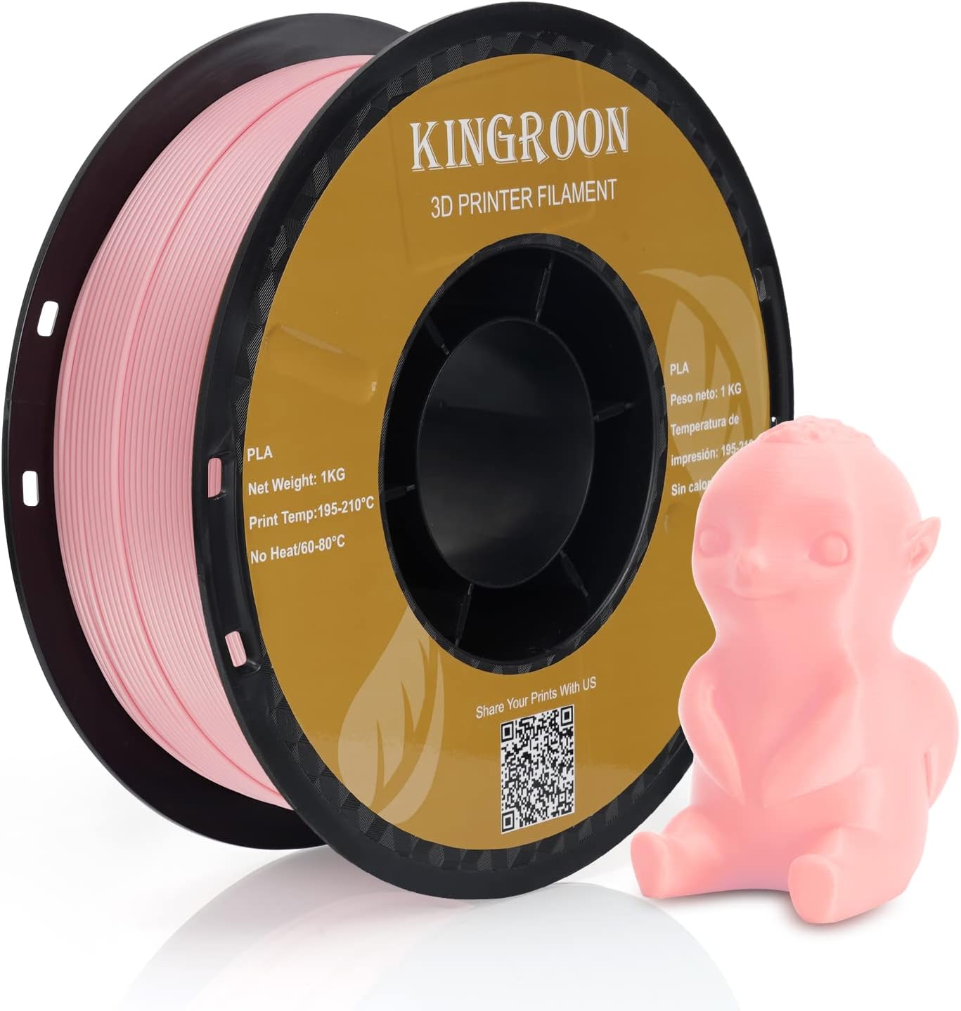 Amazon.com: Fugacity PLA PRO Filament 1.75mm, Pink 3D Printer Filament ...