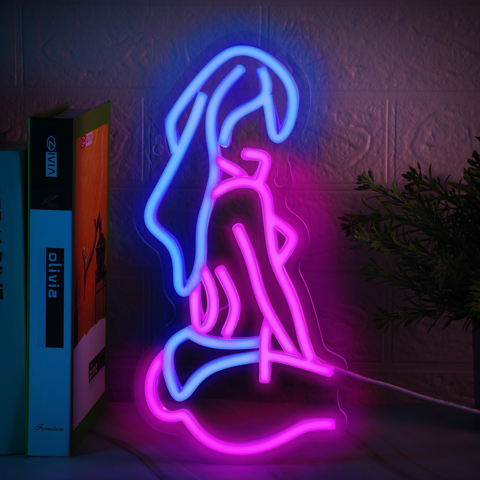 Snapklik.com : Lady Body Back Neon Lights LED Neon Sign For Wall Decor ...