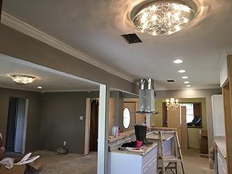 Amazon.com: Access Lighting 55502-CH/CLR Flush Ceiling Light Chrome