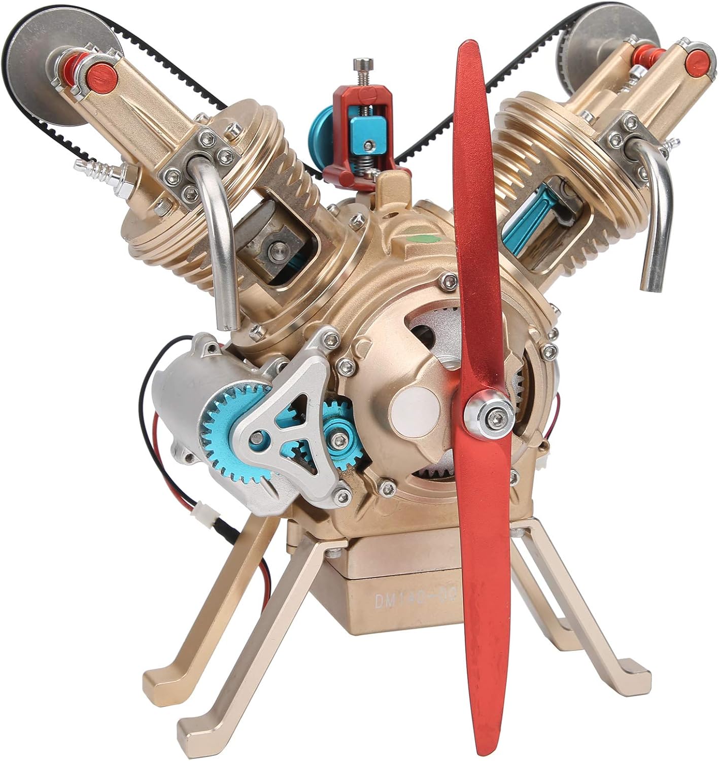 Amazon.com: 2 Cylinder Engine Assembly Kit Metal Machinery Building ...