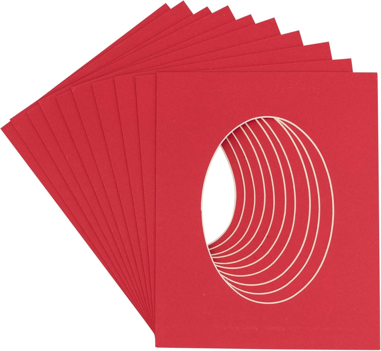 Amazon.com: 11x17 Mat Bevel Cut for 9x13 Photos - Precut Cardinal Red ...
