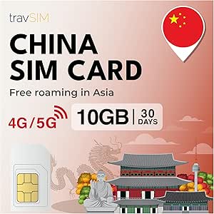 Amazon.com: travSIM China SIM Card | 10GB Mobile Data | Unicom Network | Works on iOS and ...