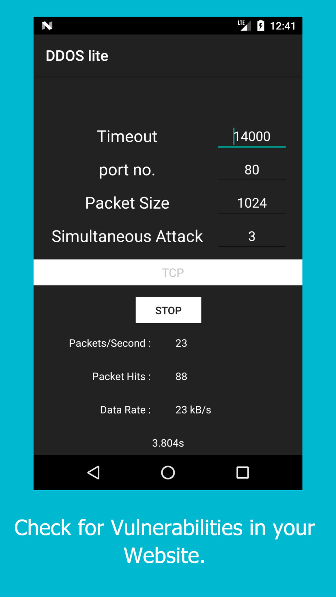 DDoS lite - App on Amazon Appstore