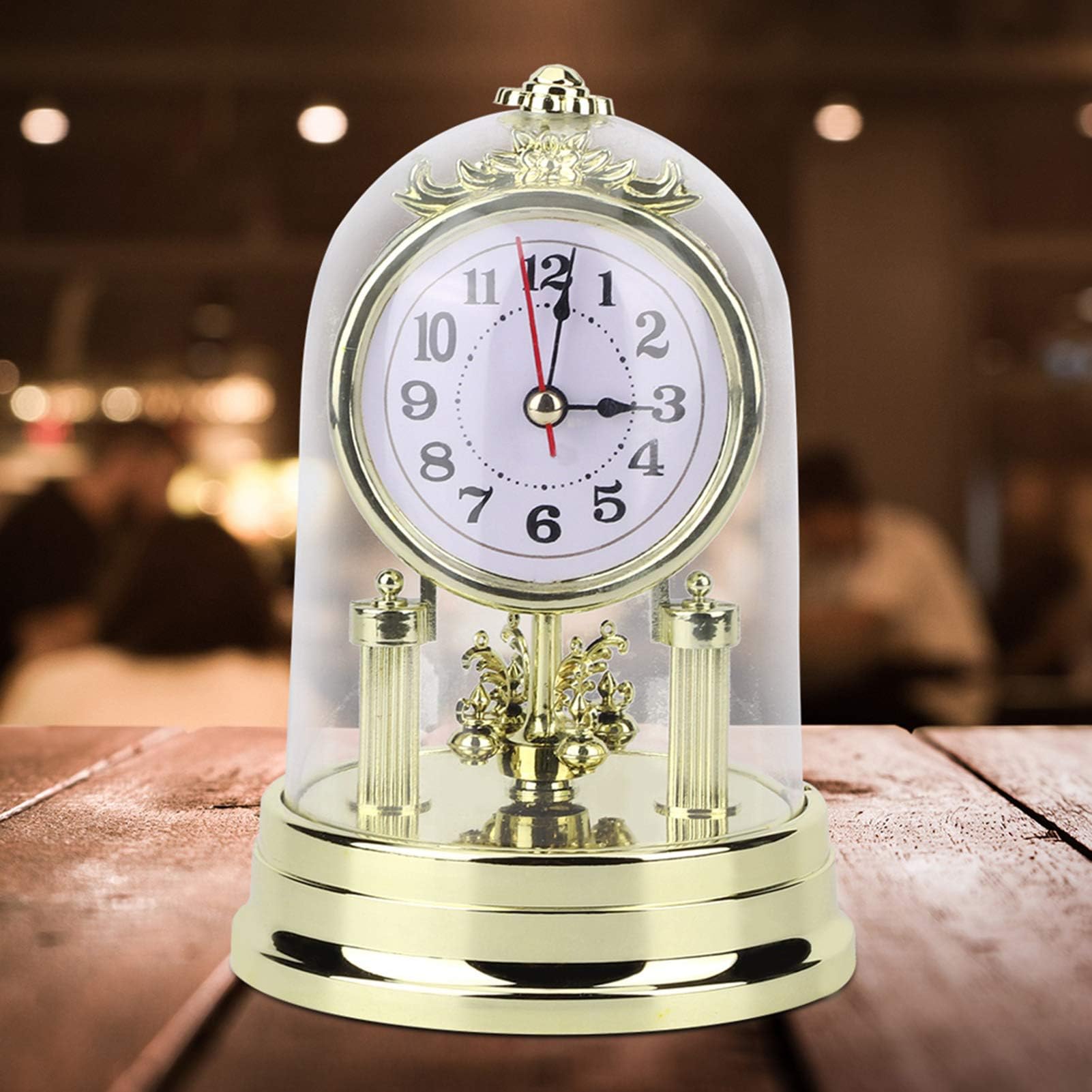 KIMISS Table Clock European Retro Style Living Room Clock Antique ...