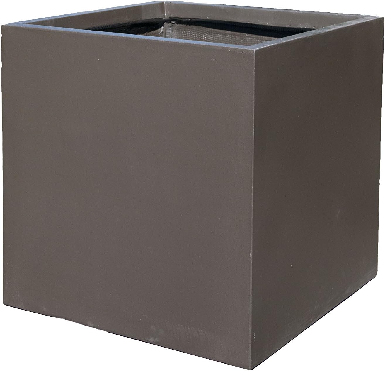 Amazon.com : Fiberstone Square Planter Modern Indoor Flower Pot Outdoor ...