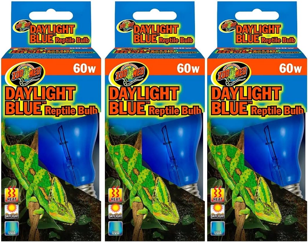 Amazon.com : Zoo Med Daylight Blue Reptile Bulb 150 Watts - Pack of 3 ...