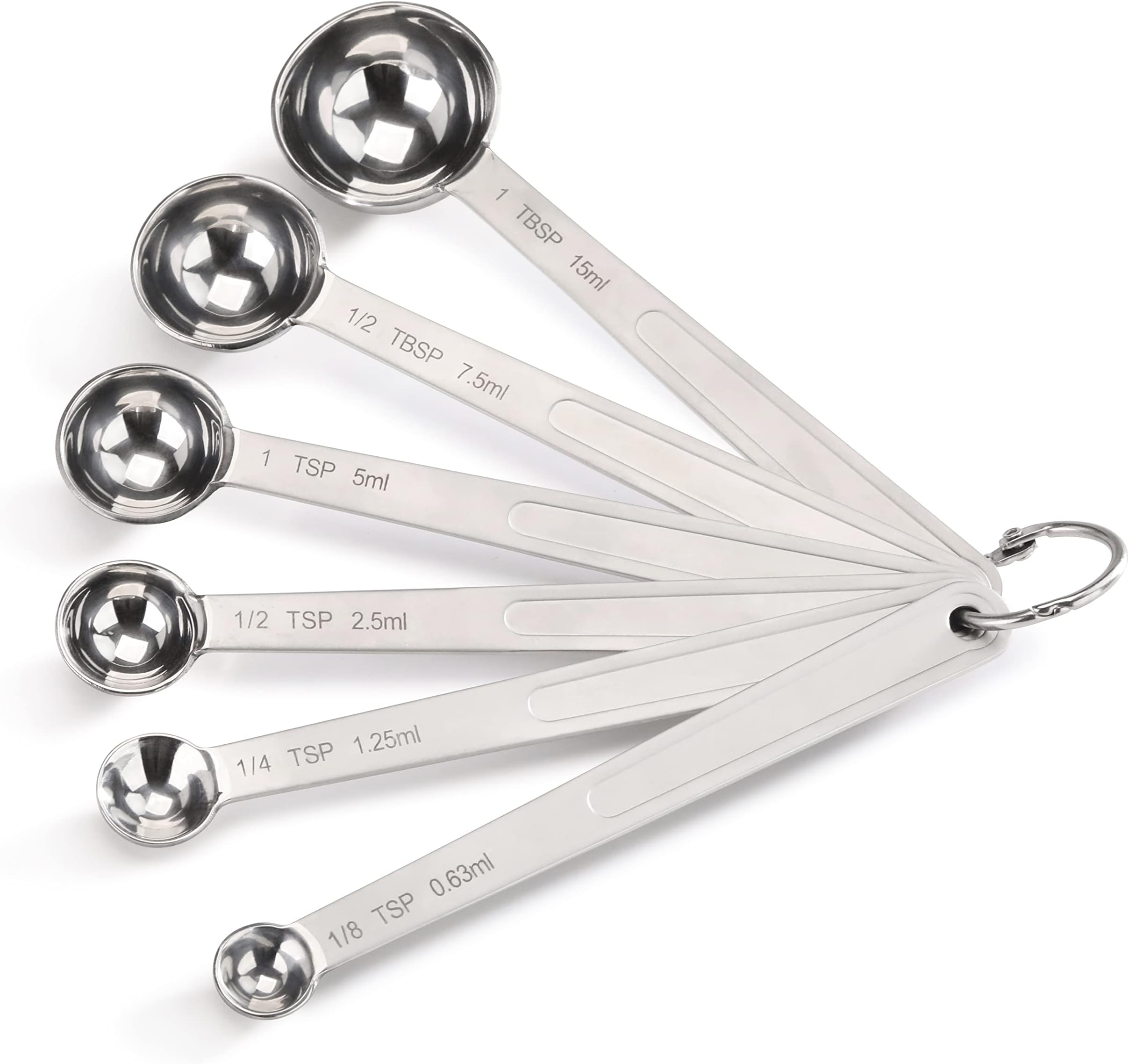 Amazon.com: Norpro Mini Stainless Steel Measuring Spoons, Set of 5 (tad ...