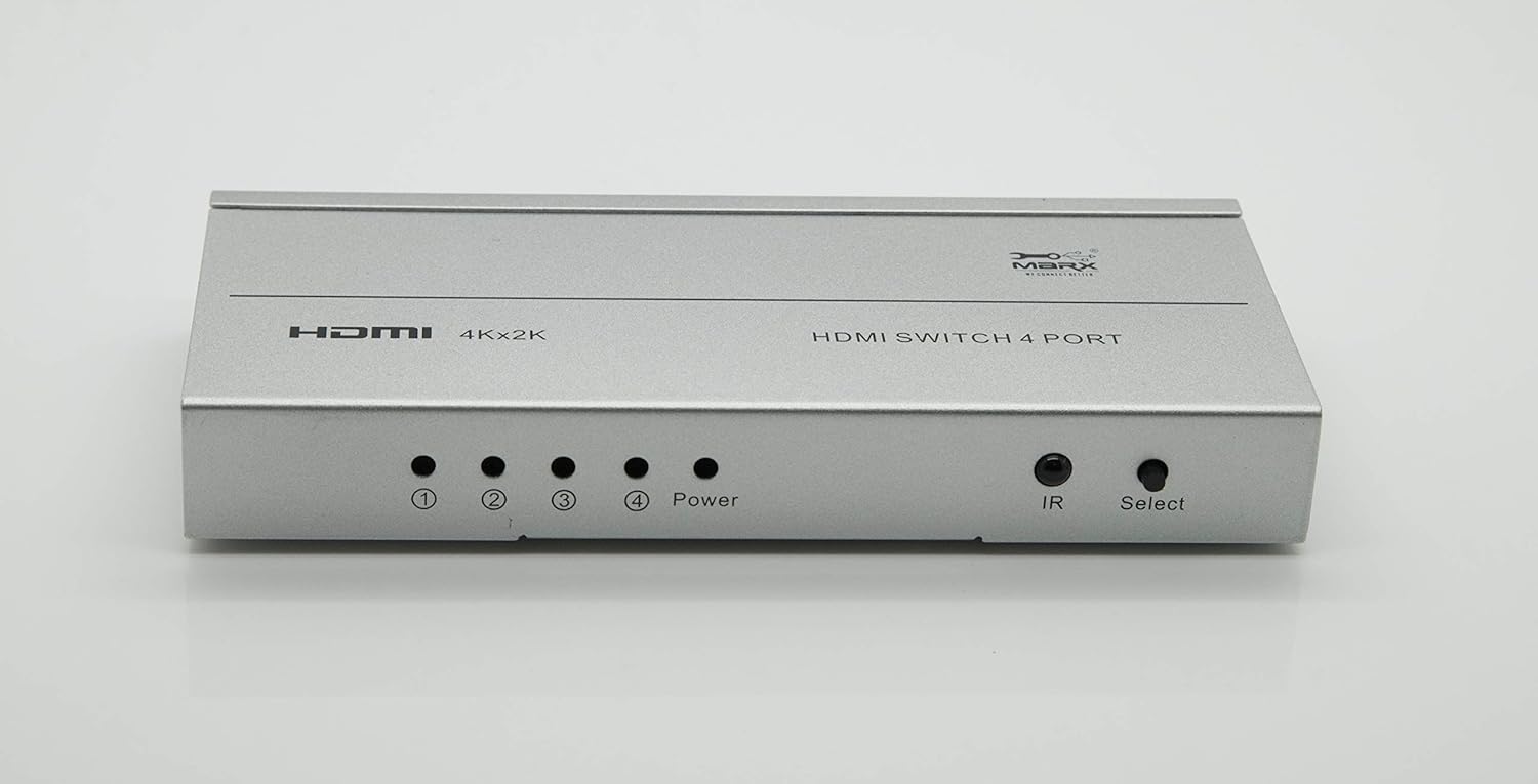 MARX HDMI 4 Port Switch, 4 Port Switcher, 4K, 4 in and 1 Out,with High ...