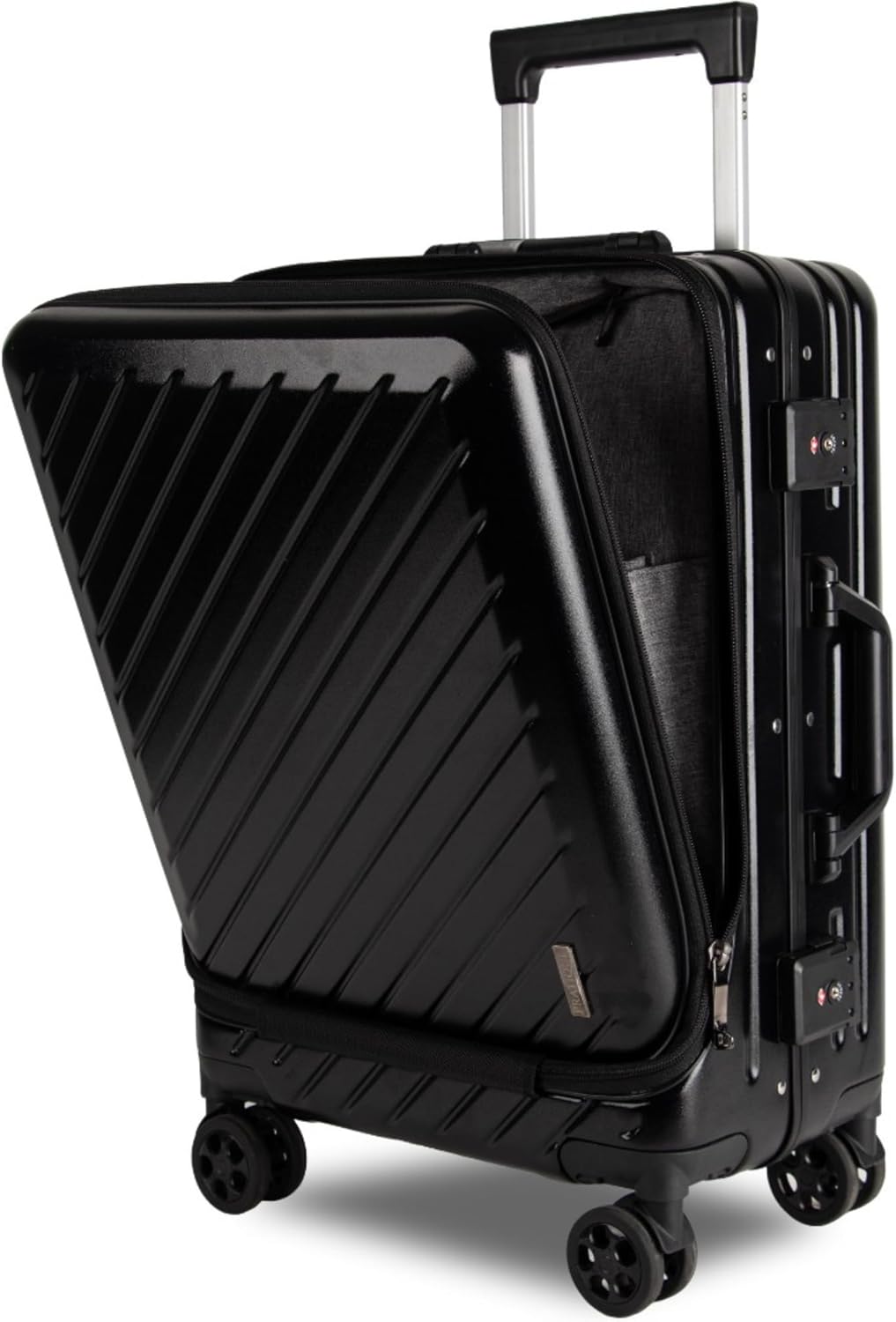 Amazon.com: 22-Inch Zipperless Carry-On with front Laptop Pocket ...