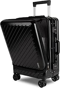 Amazon.com: 22-Inch Zipperless Carry-On with front Laptop Pocket ...