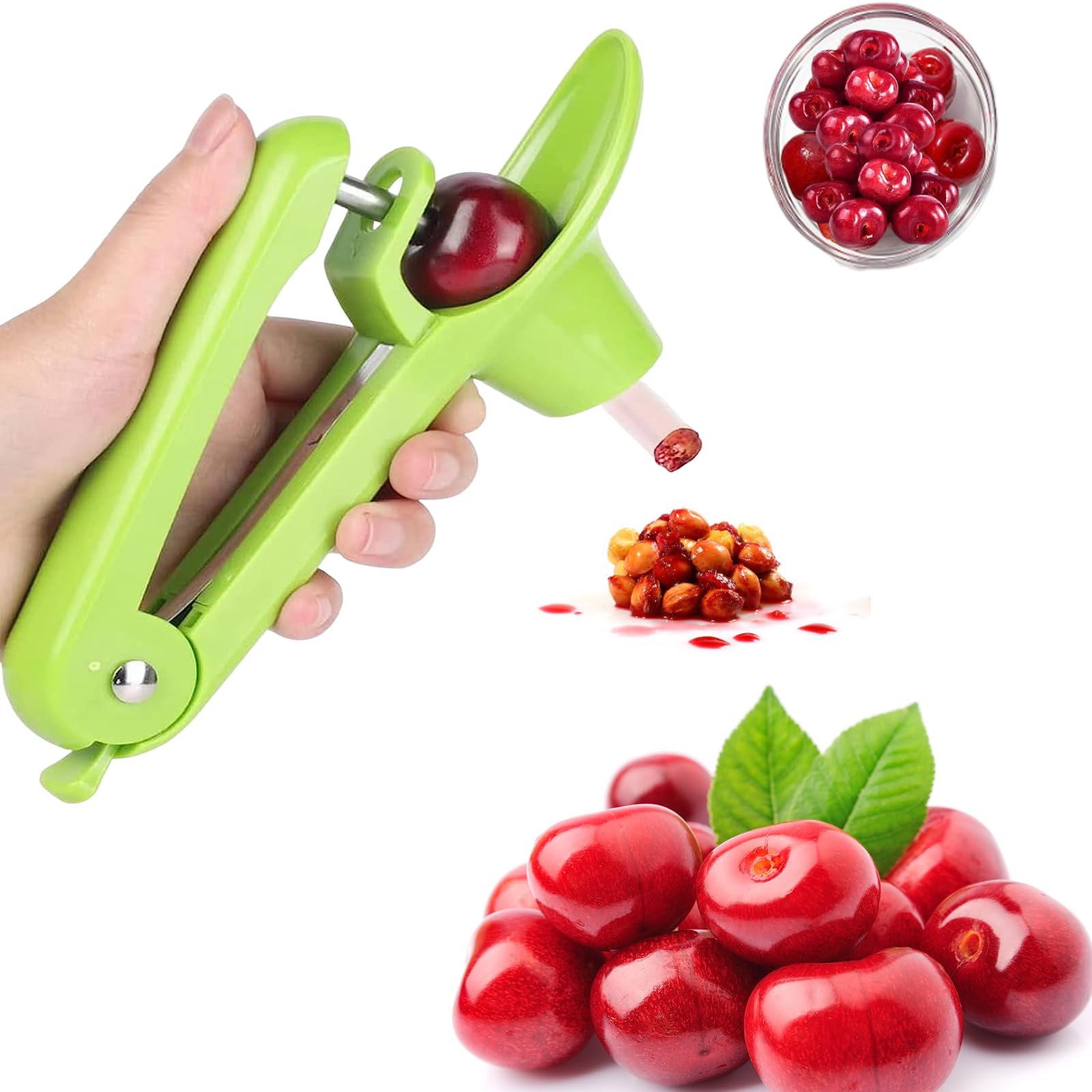 Snapklik.com : Cherry Pitter Tool, Heavy-Duty Stainless Steel Pitting ...