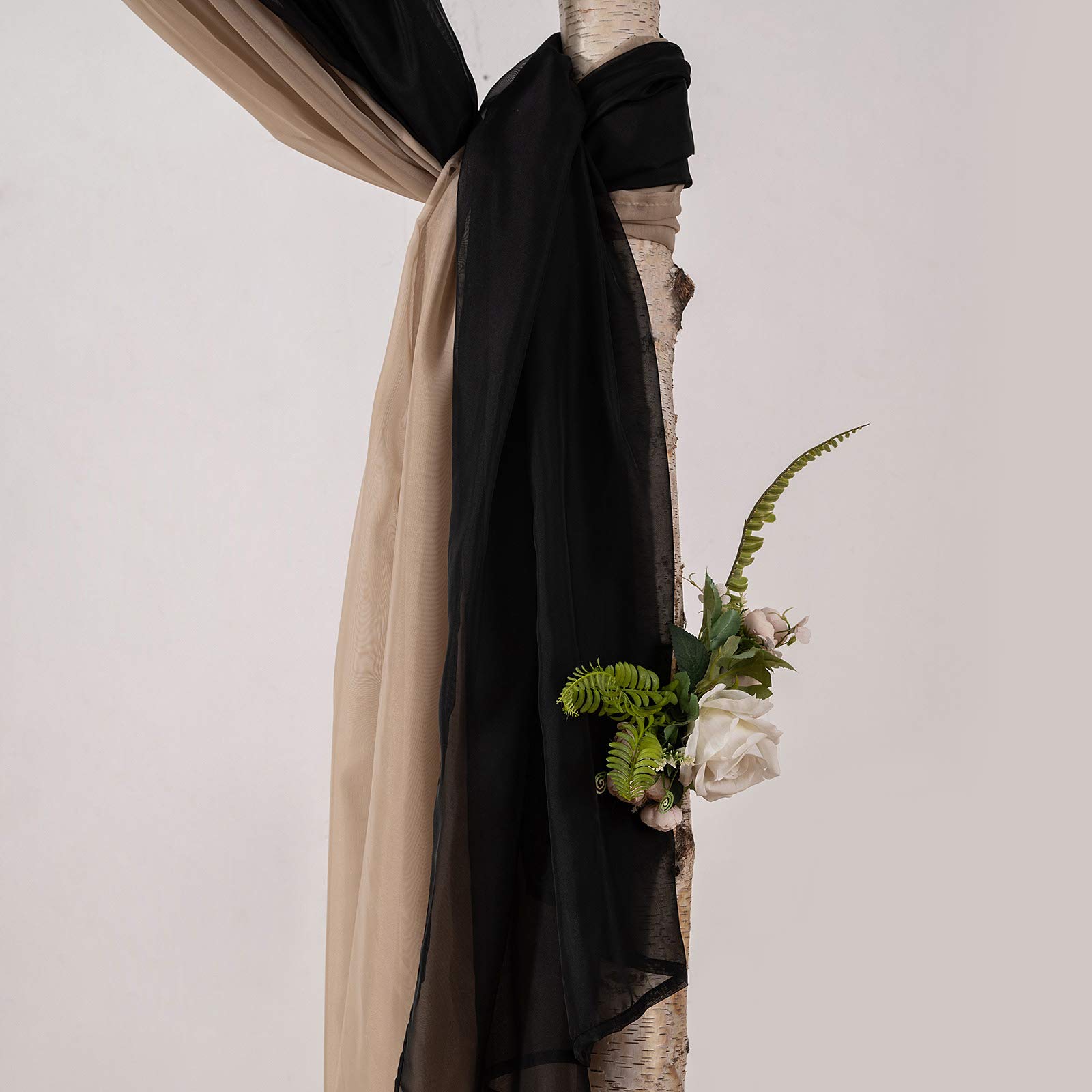 Snapklik.com : Luxury Sheer Voile Elegant Topper Long Window Valance ...