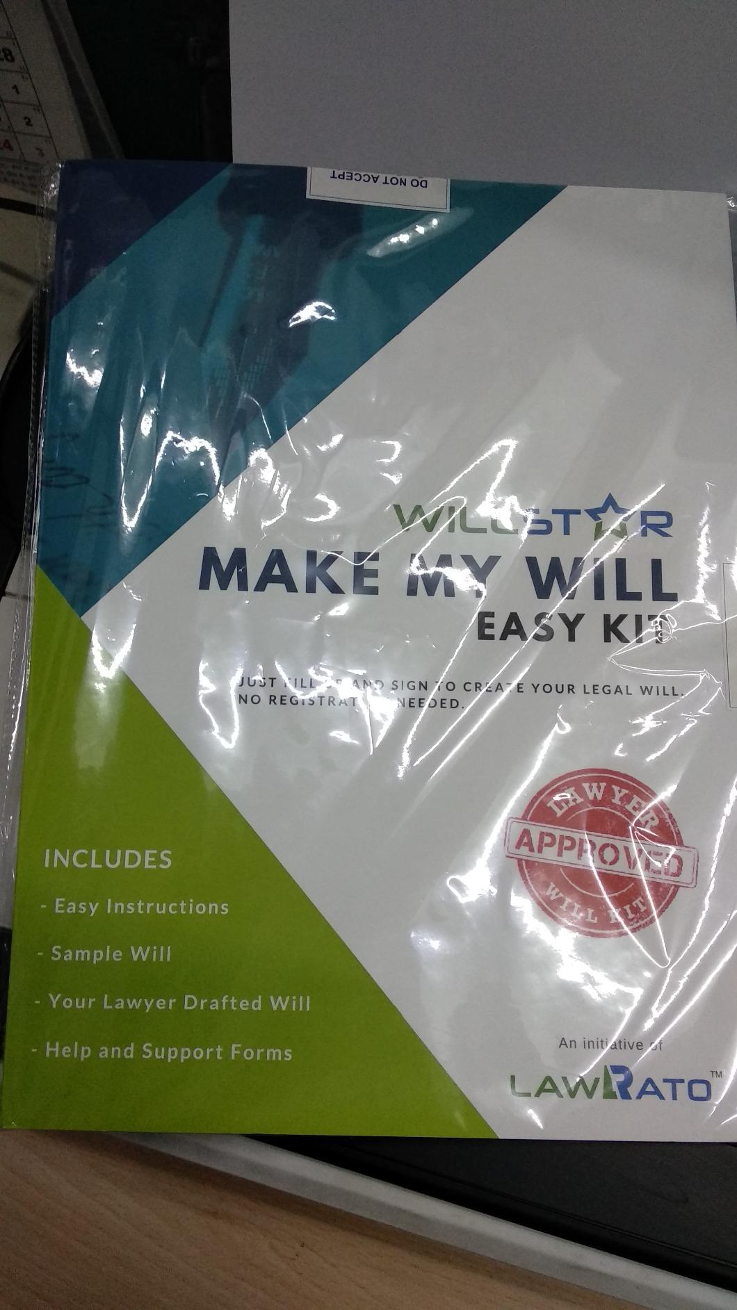 WillStar - Make My Will - Easy Will Writing Kit : LawRato.com - India's ...