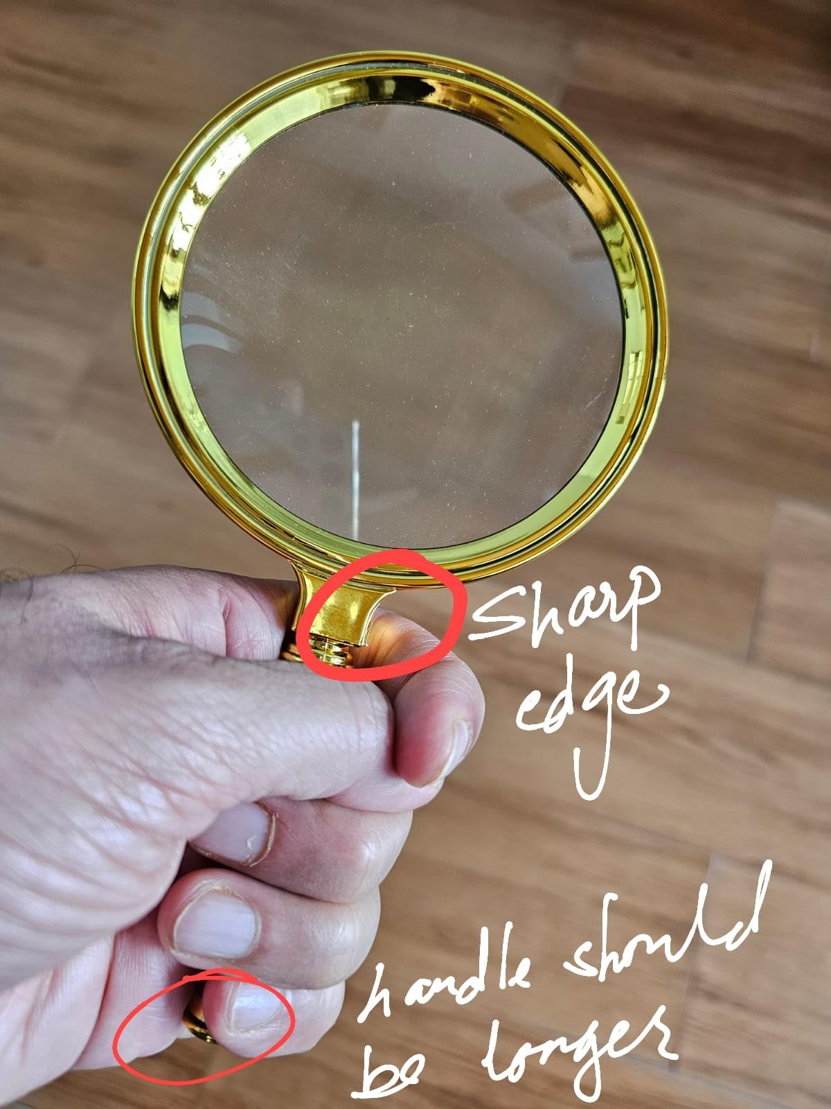 Mcare Double Glass 10X High Power Magnifier Magnifying Glass for ...