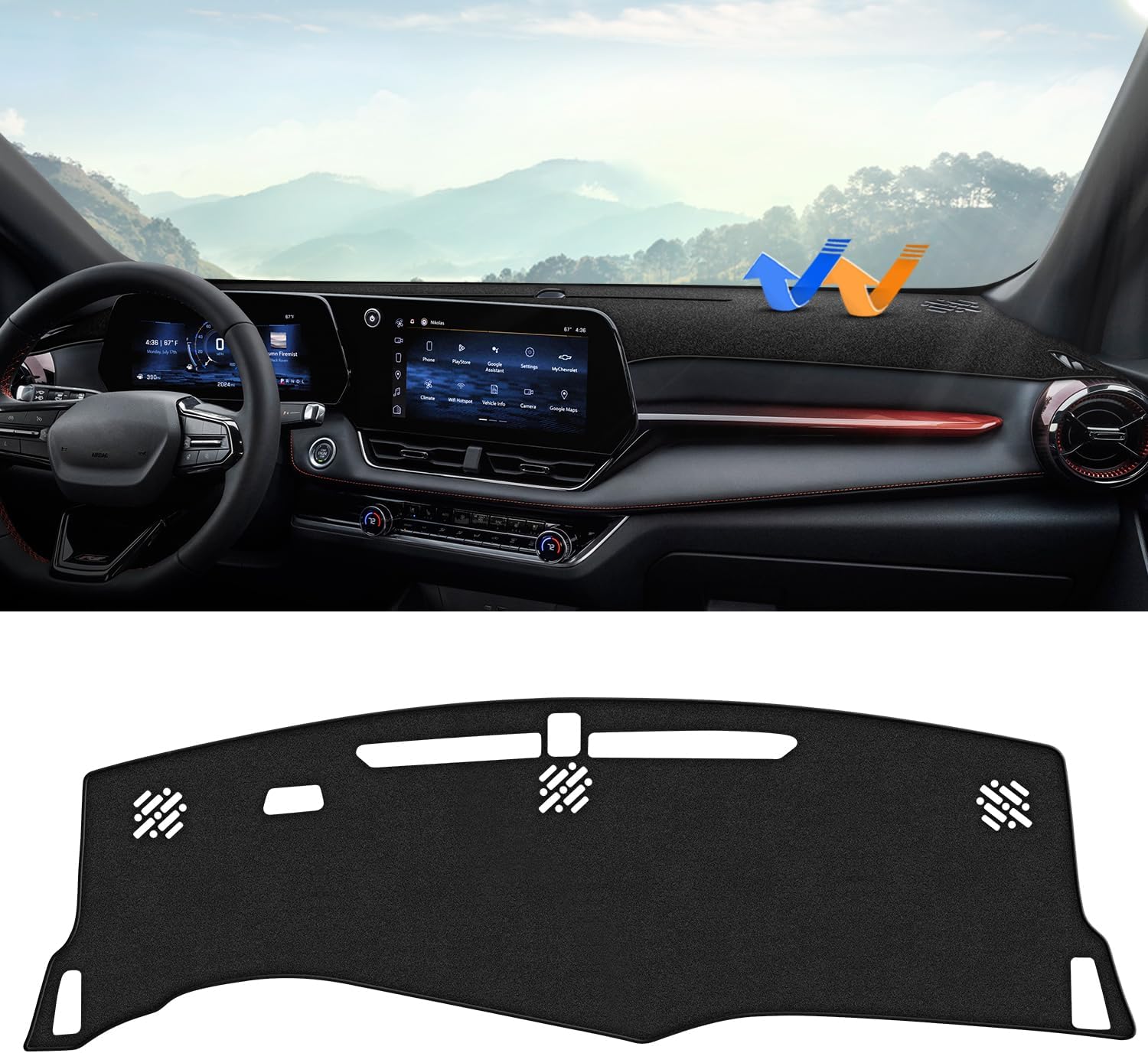 Amazon.com: Autorder Dashboard Cover Mat for 2025 Chevrolet Equinox Accessories Dash Cover ...