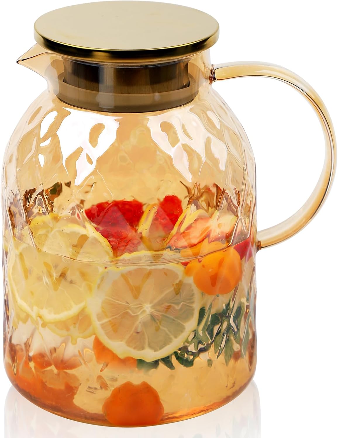 Amazon.com: WHJY Borosilicate Glass Pitcher with Lid, Half Gallon Glass ...